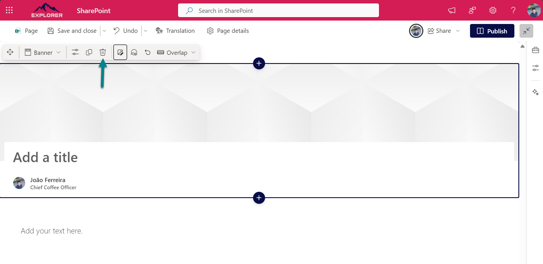 How to Hide the SharePoint Page Title in a Modern SharePoint Page - HANDS ON SharePoint